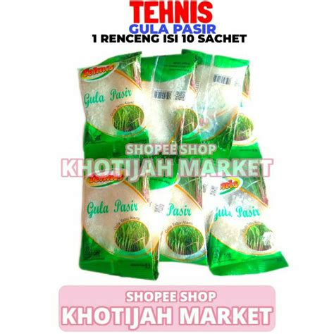 Jual Gula Pasir Tehnis 1 Renceng Isi 10 Sachet 32 Gram Shopee Indonesia