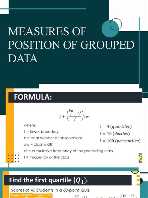 measures of position of grouped data pdf