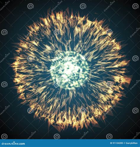 Abstract Vector Polygonal Cyber Sphere Triangle Spherical Mesh