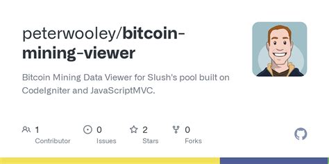 GitHub Peterwooley Bitcoin Mining Viewer Bitcoin Mining Data Viewer