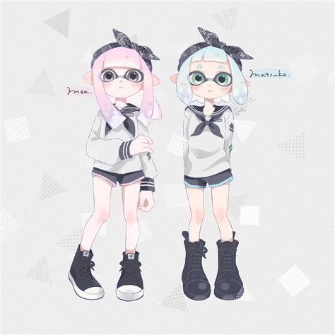 クロヤキフグバンダナ イカセーラーホワイト スプラトゥーンイラスト