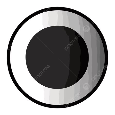 테두리에 검은색과 흰색 원이 있는 원 벡터 흰색 배경에 원형의 단순한 검은색 아이콘 그림자 없음 작은 프레임 중앙 Png 일러스트 및 벡터 에 대한 무료 다운로드