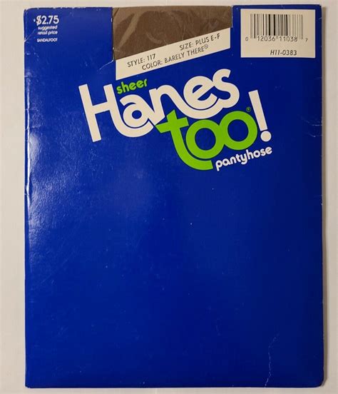 3 Vintage Hanes Too Sheer Pantyhose Sandalfoot Va Gem