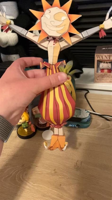 Sun 3d Paper Doll Fun Diy Craft Fnaf Crafts Origami Crafts Paper