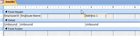 Ms Access Unbound Forms And Vba