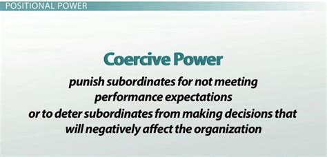 Coercive Power In Leadership Definition Examples