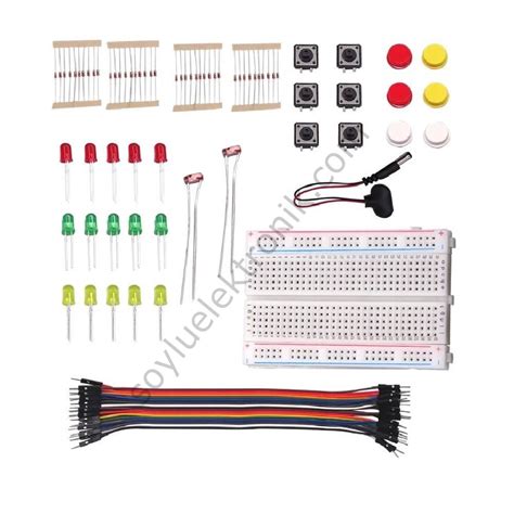 Anunnaki Başlangıç Kiti Uno R3 Mini Breadboard Led Jumper Arduino Diy