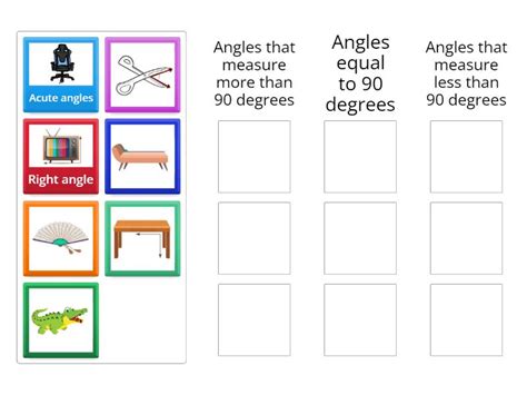 Classify The Types Of Angles Group Sort