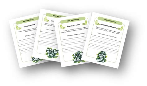 Eco Friendly Living Challenge Template Cool Bean Design