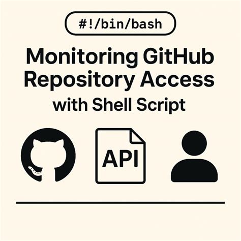 monitoring github repository access with shell script in devops