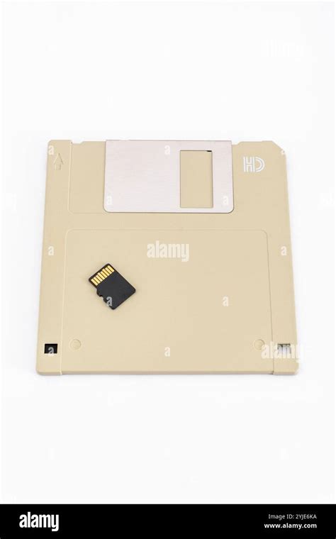 Old Sandisk 16gb Microsd Card With Even Older 3 5 Inch 1 4mb High