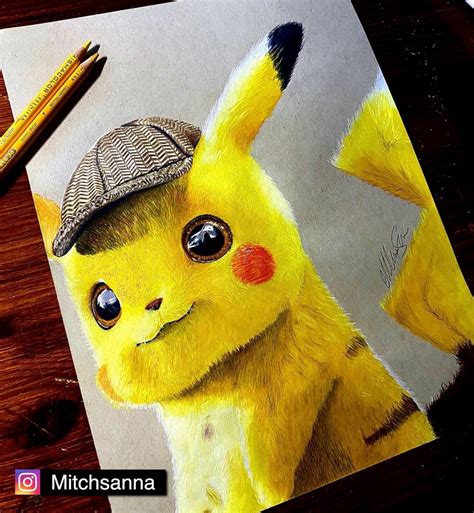 How To Draw Detective Pikachu Step By Step
