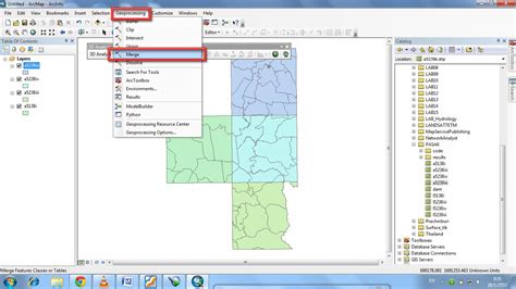 การใช้โปรแกรมarcmap 10 Lab 8 แบบจำลองเวกเตอร์