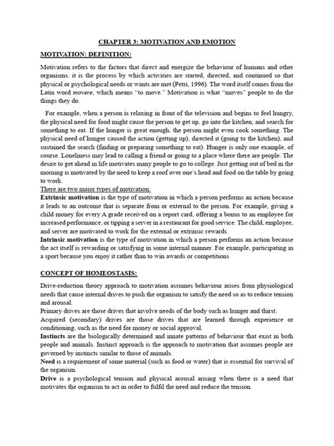 Fybca Chapter 3 Sem 1 Pdf Motivational Motivation