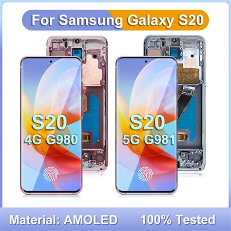 Original Amoled For Samsung Galaxy S20 4g Sm G980 120hz Lcd Display