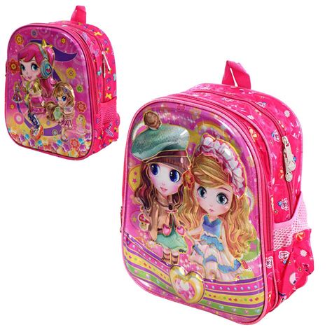 Mochila Escolar Infantil Meninas Estampa D Princesas Feira Da Madrugada Sp