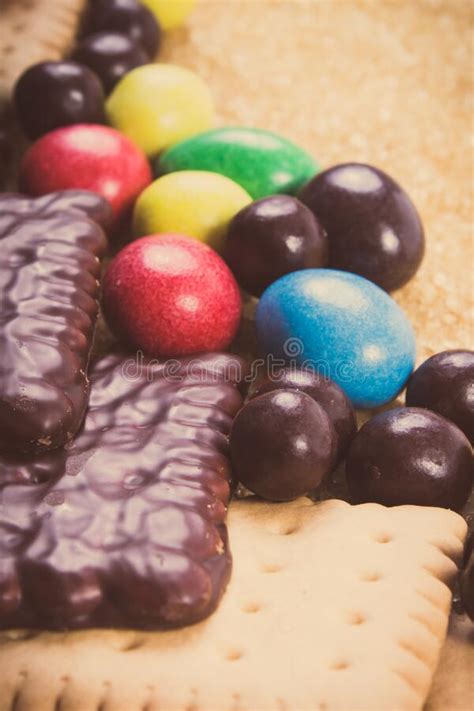Heap Of Sweets Containing A Lot Of Sugar Reduction Eating Unhealthy