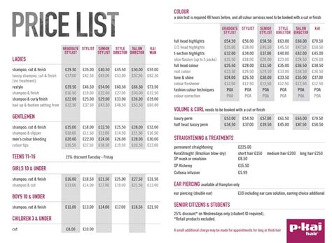 Price List Templates Word Templates Docs