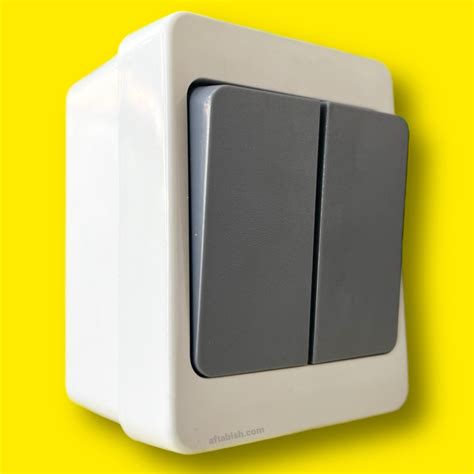 کلید دو پل بارانی روکار پارت الکتریک آفتابیش