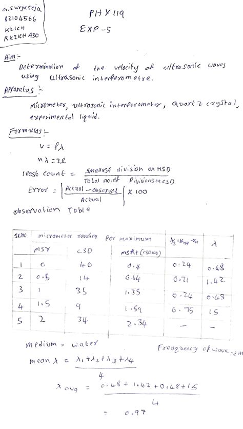 phy exp 5 practical assignment asuya feya ph y 1q 210 4566 k2lch