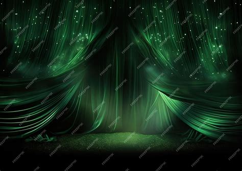 Premium Photo Green Glitter Backdrop Photo In The Style Of Luminous