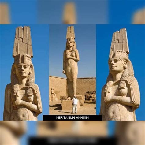 تمثال العروسه ميريت أمون بمعبد رمسيس الثاني بأخميم سوهاج Youtube
