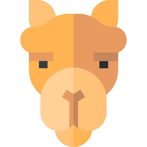 Camel Basic Straight Flat Icon