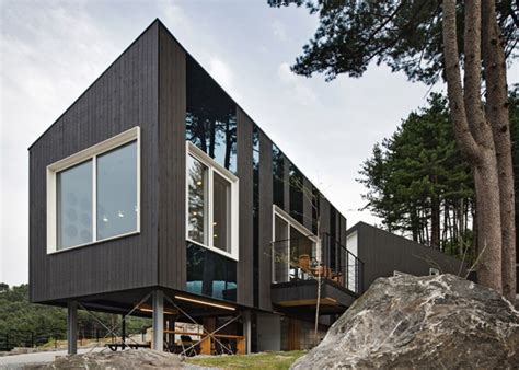 South Korean Luxury Campsite Features Cabins And Tents On Stilts