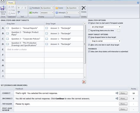 Storyline 1 How To Return Drop Items To Start Point After 1st Attempt Articulate Storyline