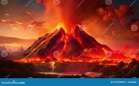 A Volcano Erupting Showcasing The Natural Process Stock Video Video Of Environmental Reduce