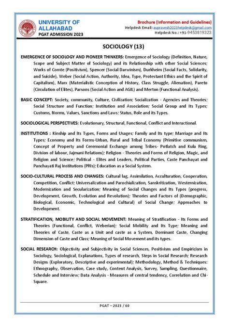 Allahabad University Pgat 2025 Syllabus Pdf Aglasem Admission