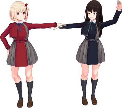Chisato Nishikigi And Takina Inoue Mmd Render By Francfernan34 On