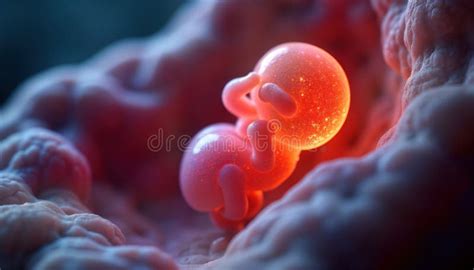 Detailed Close Up View Of Embryo At Neural Tube Closure Stage Embryo