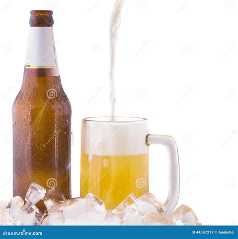Beer Into Glass Stock Image Image Of Amber Close Light 44387217