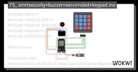 T5 Smrtsecuritybuzzerservooledo Wokwi Esp32 Stm32