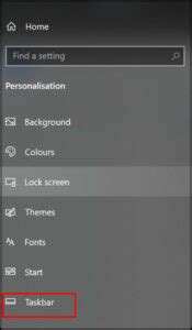 Open Taskbar And Start Menu Properties In Windows