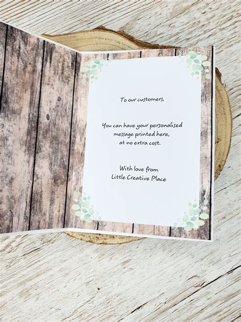 Personalised 5th Wedding Anniversary Card Wood Anniversary Wedding