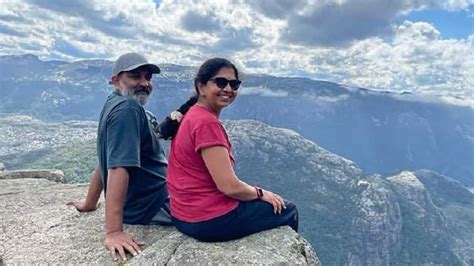 Rrr Director Ss Rajamouli Shares Pics With Wife Rama From Pulpit Rock