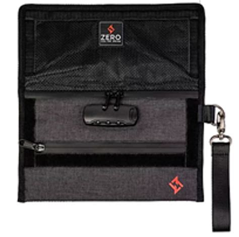 Zero Leonardo Lockable Wallet Charcoal Richos 4 Hydroponics