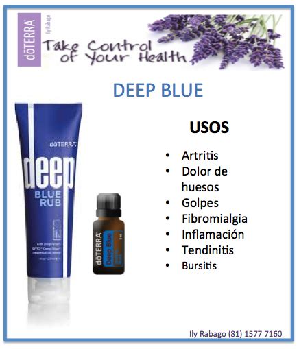 Deep blue | Aceites esenciales doterra, Hacer aceites esenciales, Guía ...