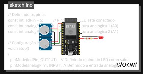 Questão 2 Atv2 Wokwi Esp32 Stm32 Arduino Simulator