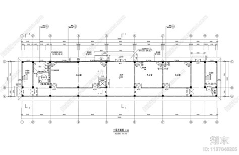 某五层办公楼建筑施工图下载【id1137048205】知末案例馆