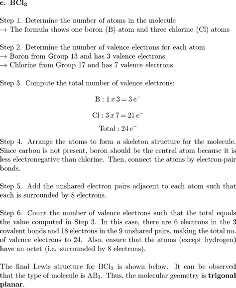 Draw The Lewis Structure And Predict The Molecular Geometry Quizlet