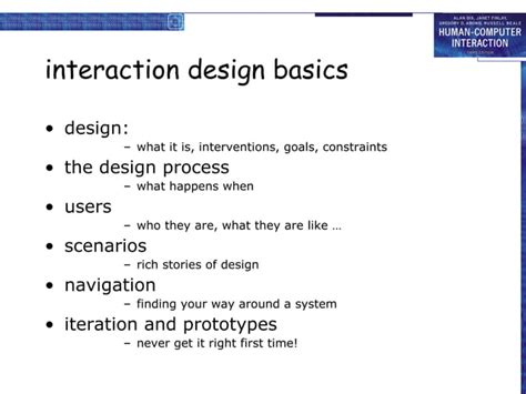 Hci 3e Ch 5 Interaction Design Basics Ppt Desktop Publishing