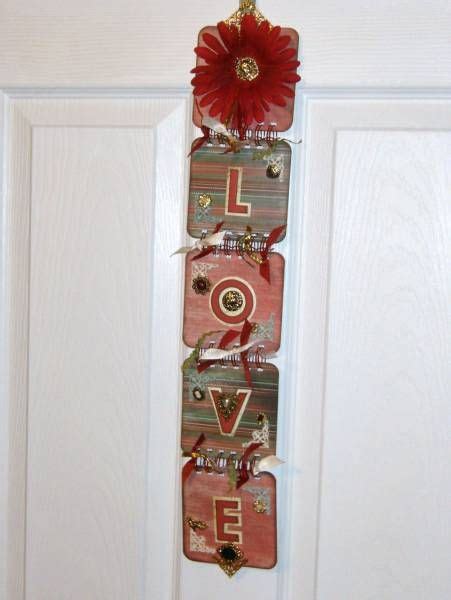 LOVE Valentine Coaster Wall Hanging Valentines Coasters Love