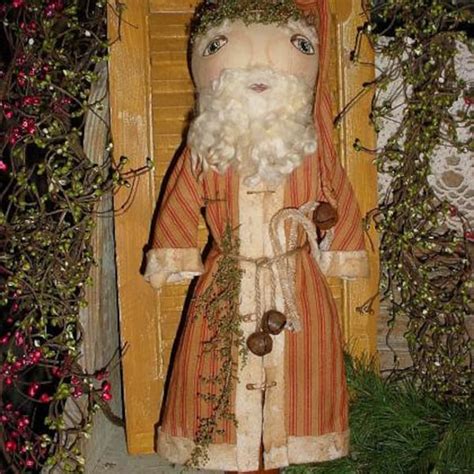 Primitive Santa Doll Patterns Etsy