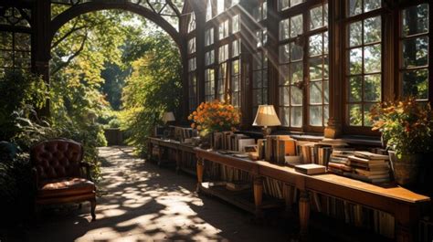 Premium Ai Image Quiet Library Solace