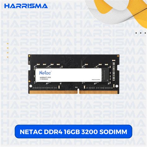 NETAC DDR4 16GB 3200 SODIMM Harrisma