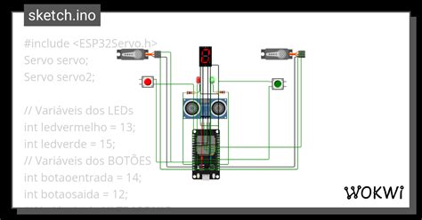 Estacionamento Wokwi ESP32 STM32 Arduino Simulator