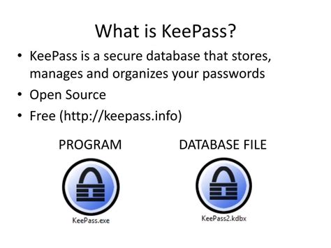 Ppt Keepass Password Safe Powerpoint Presentation Free Download Id